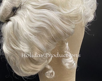 Deluxe Professional Mrs Santa Claus Wig Christmas Costume Theater ...