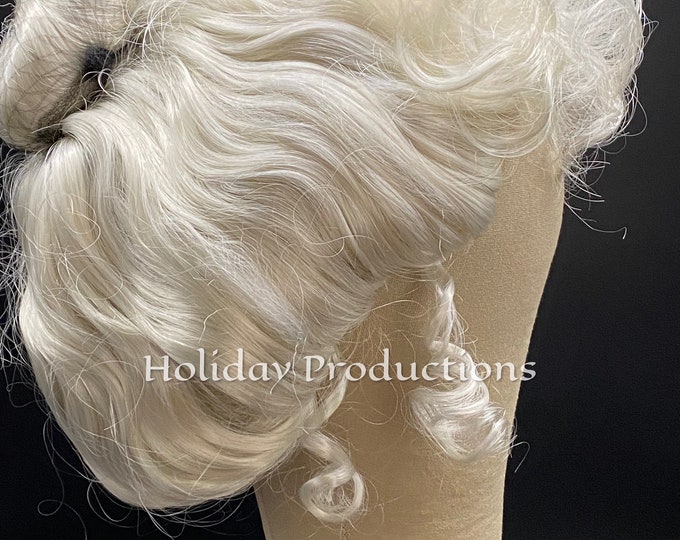 Deluxe Professional Mrs Santa Claus Wig Costume Theater Colonial ...