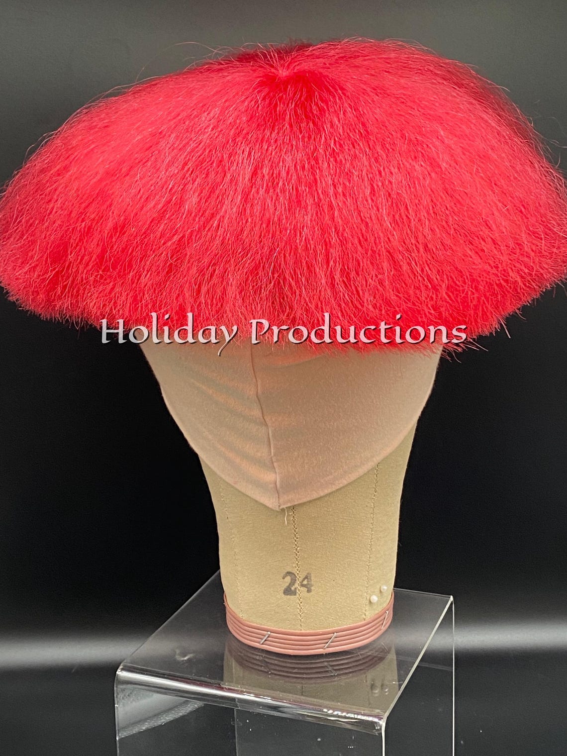 Ringling Style Deluxe Professional YAK CIRCUS CLOWN Moe Wig Red New ...