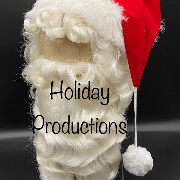 Professional Santa Beard and Wig - Etsy