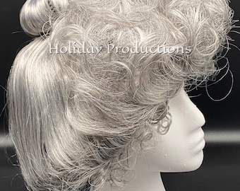 Deluxe Professional Mrs Santa Claus Wig Costume Theater Colonial ...