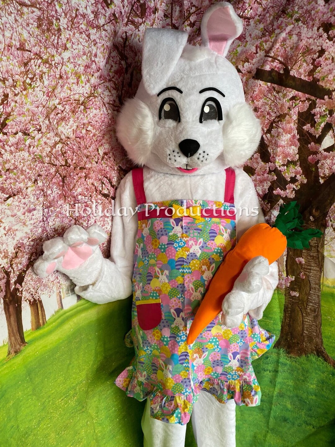 Deluxe Professional Mall Quality Mrs Easter Bunny Rabbit Mascot Costume ...