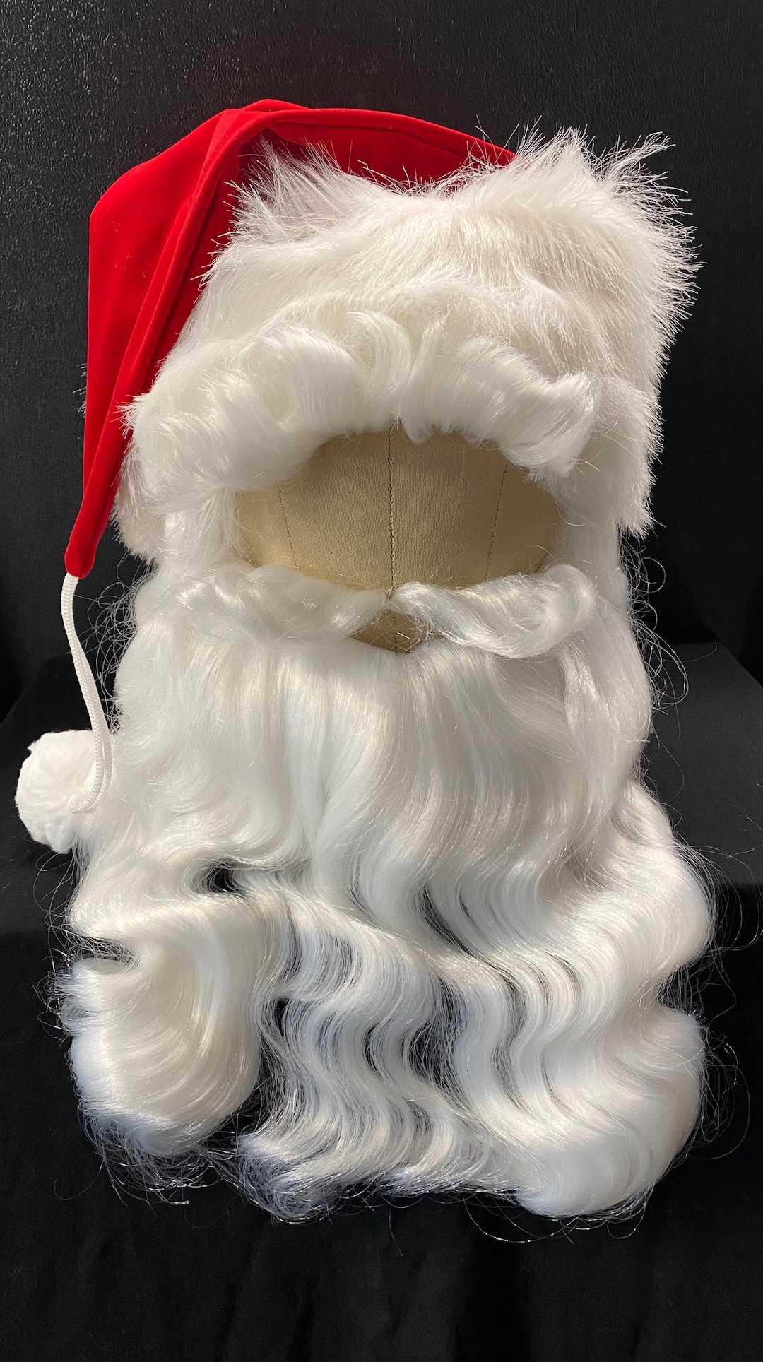 Santa Claus Wig & Beard Set Attatched Mustache New! Santa Photos Parade ...
