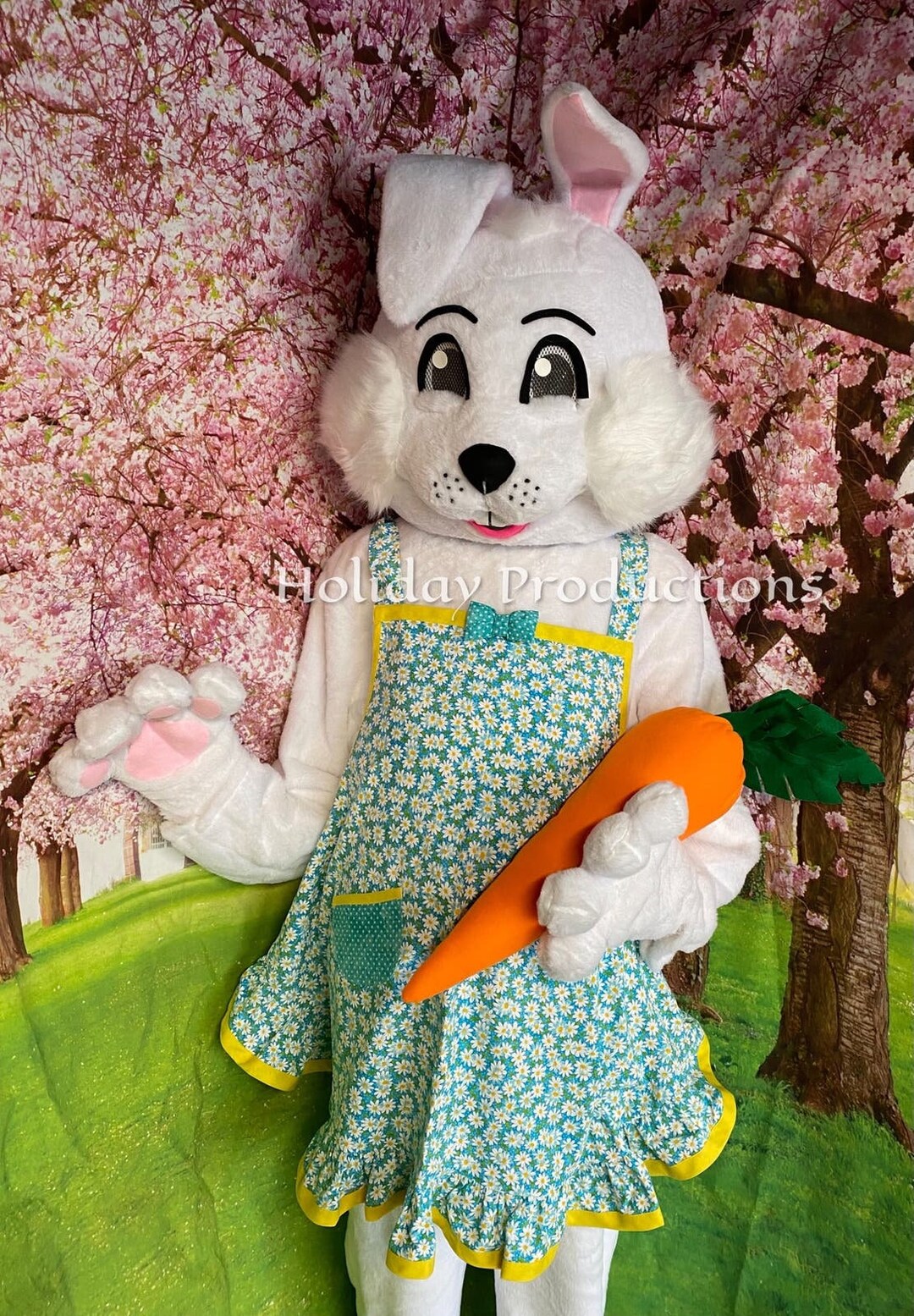 Deluxe Professional Mall Quality Mrs Easter Bunny Rabbit Mascot Costume ...