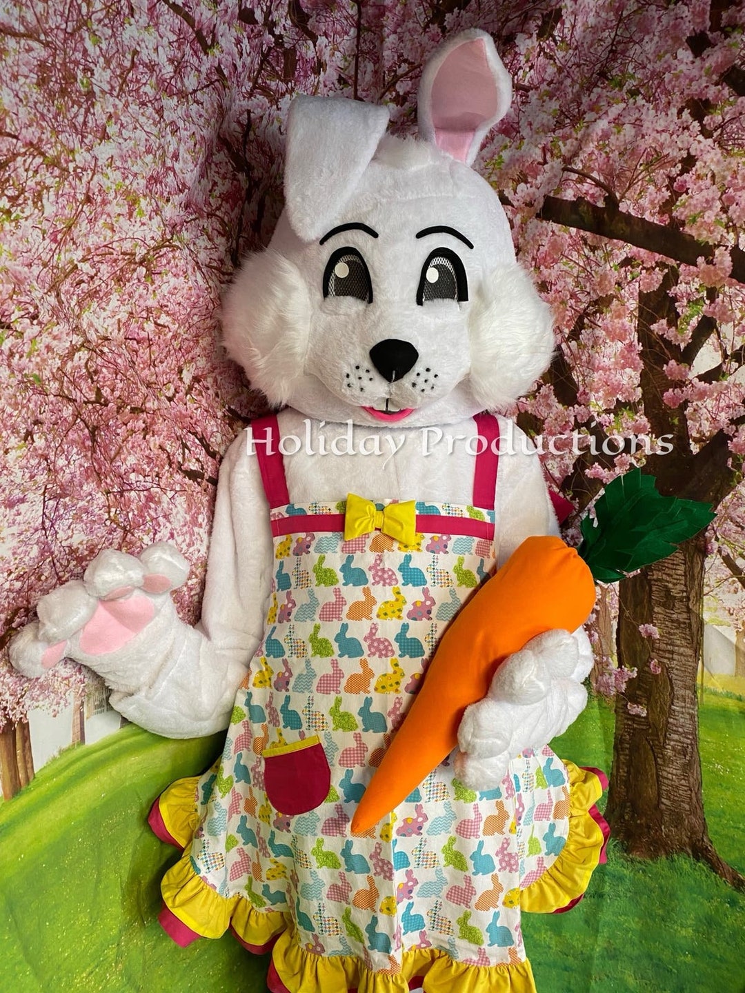 Deluxe Professional Mall Quality Mrs Easter Bunny Rabbit Mascot Costume ...