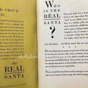 Vintage How to Be A Real Santa Booklet 1964 C.W. Howard Reprint - Etsy
