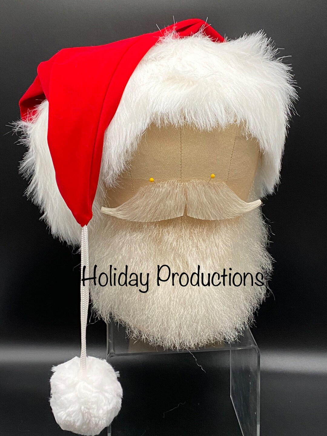 Deluxe 100% Human Hair Hand Tied Santa Claus Beard & Mustache - Etsy