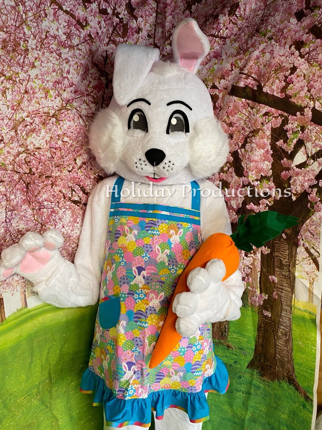 Deluxe Professional Mall Quality Mrs Easter Bunny Rabbit Mascot Costume ...