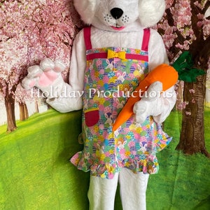 Deluxe Professional Mall Quality Mrs Easter Bunny Rabbit Mascot Costume ...