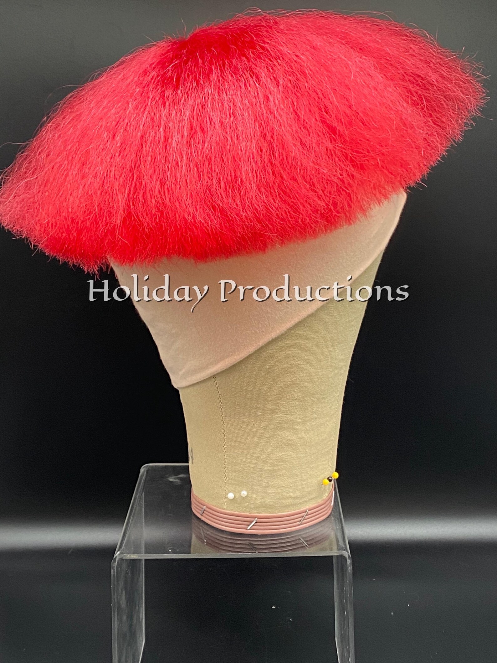 Ringling Style Deluxe Professional YAK CIRCUS CLOWN Moe Wig Red New ...