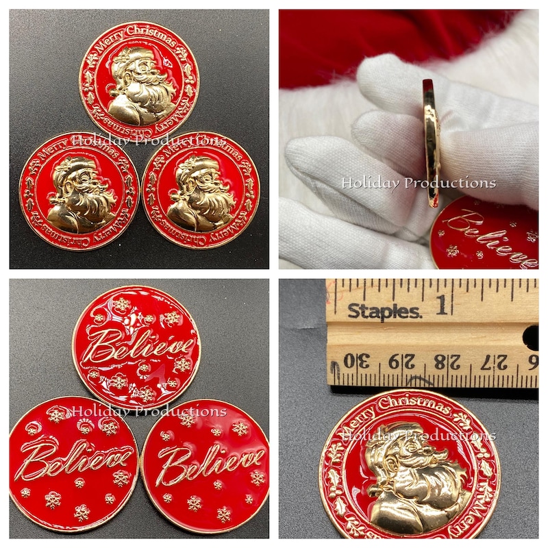 Santa Coins - Etsy
