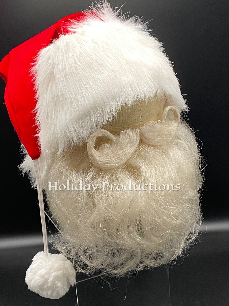 Deluxe 100% Yak Hair Hand Tied Ventilated Santa Claus Beard & Mustache ...
