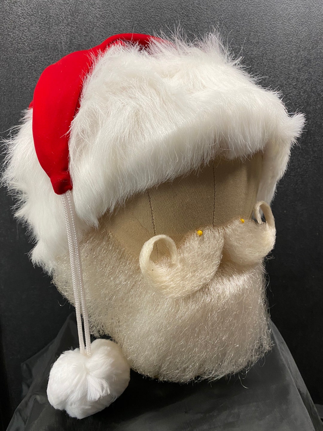 Deluxe 100% Yak Hair Hand Tied Santa Claus Beard & Mustache Set ...