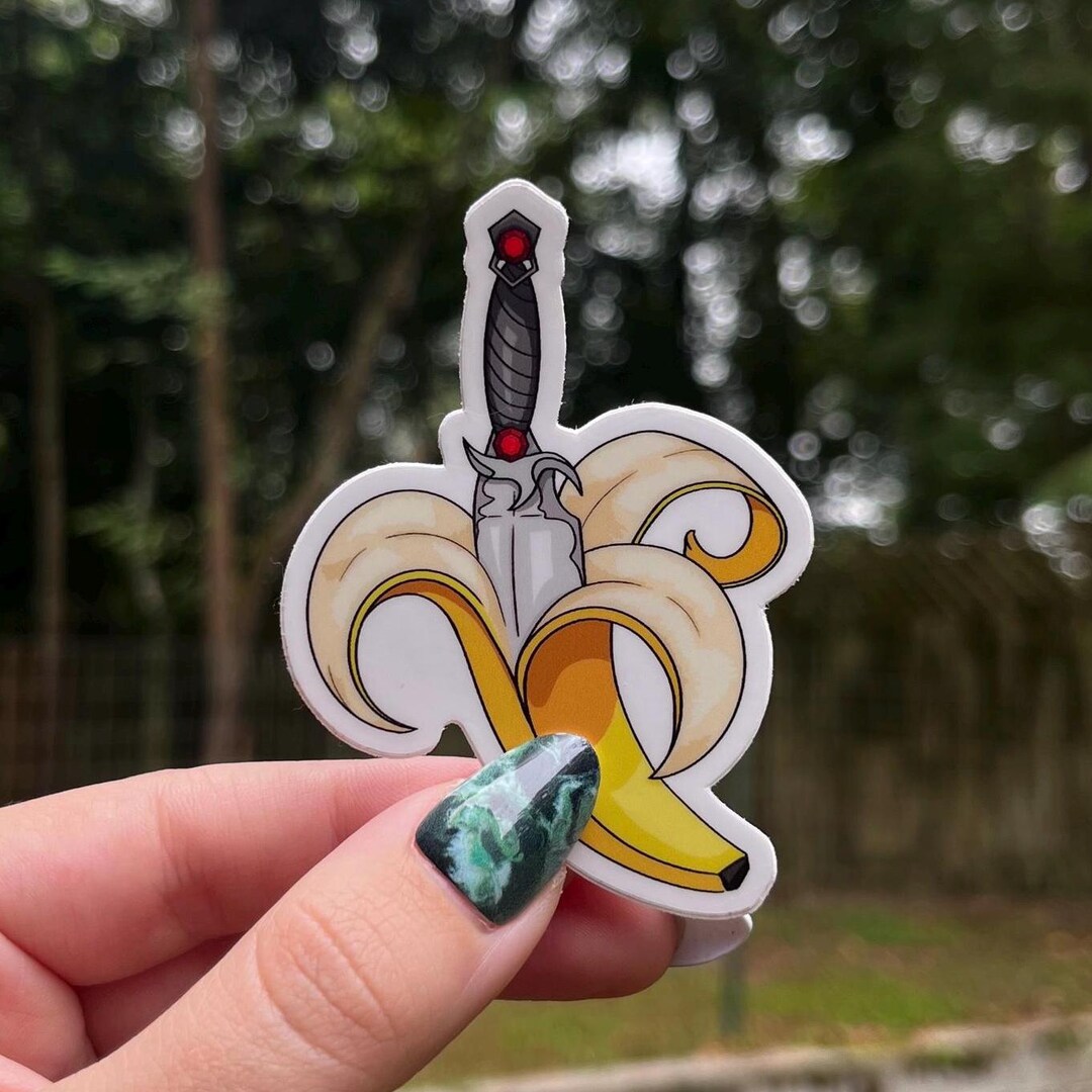 Banana Dagger Sticker / Magnet - Etsy