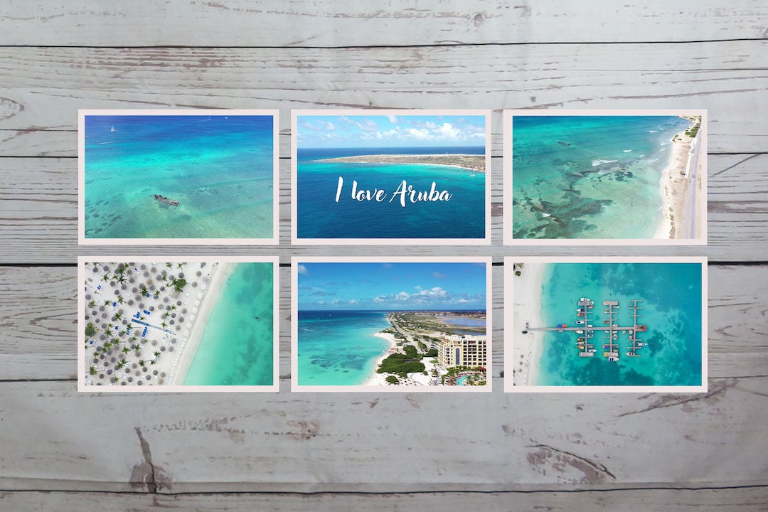 Aruba Postcards - Set of Six - Etsy