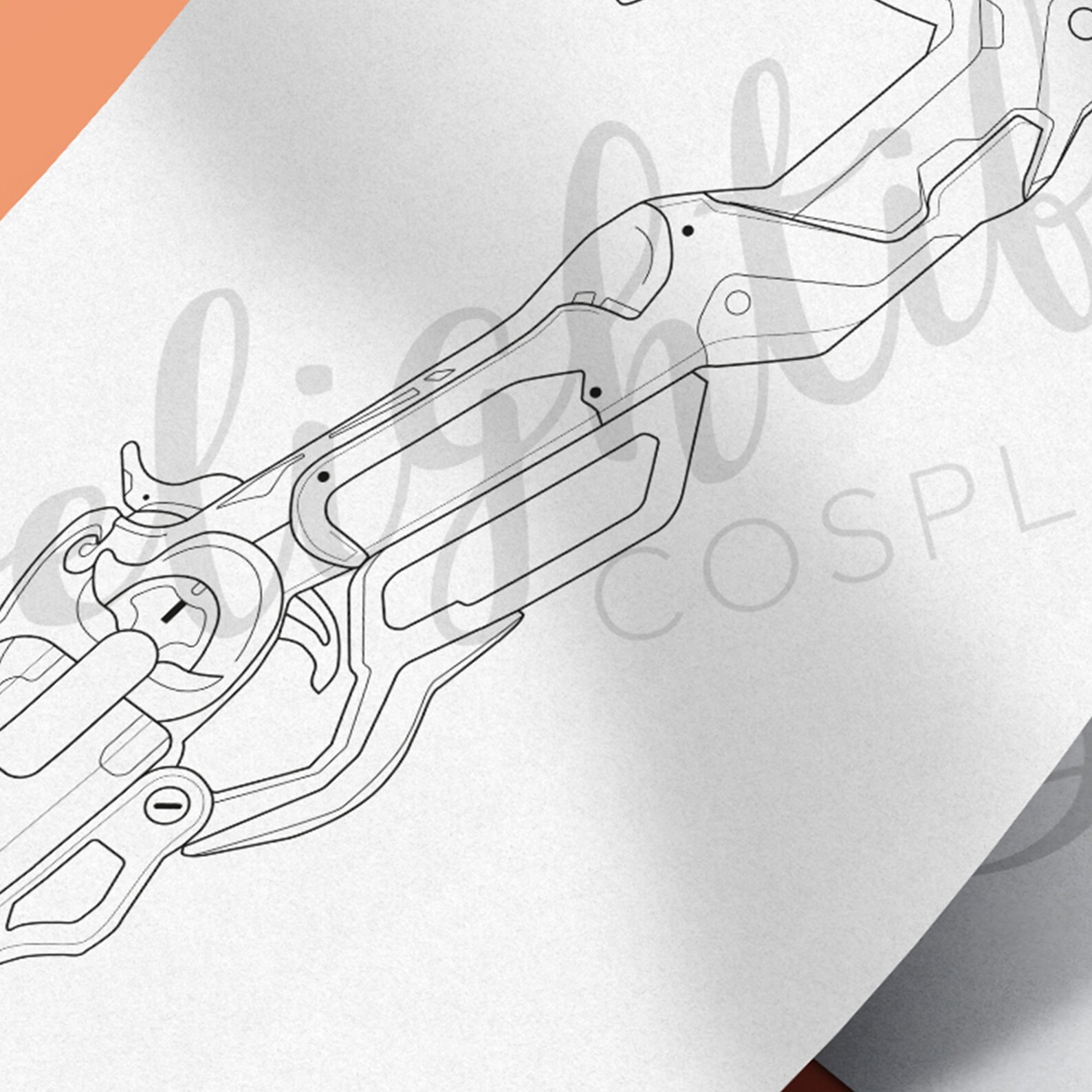 Ashe Viper Rifle Blueprint Prop overwatch | Etsy