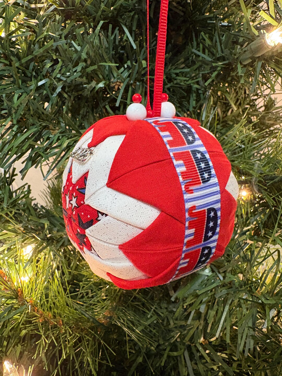 2025 Conservative Theme Ornament - Quilted Christmas Ornament (optional ...