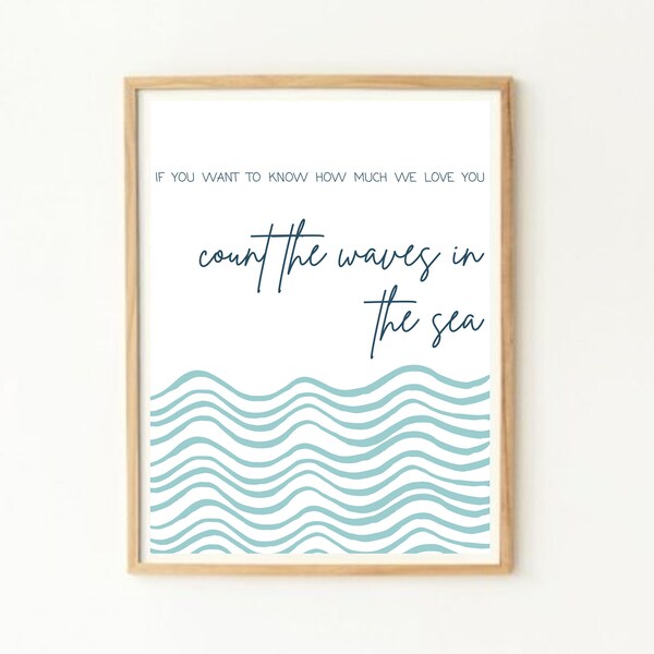 Count the Waves - Etsy