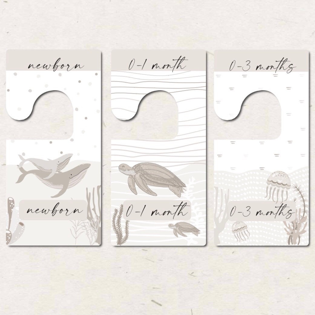 Neutral Under the Sea / Under the Sea Dividers / Organisers / - Etsy UK