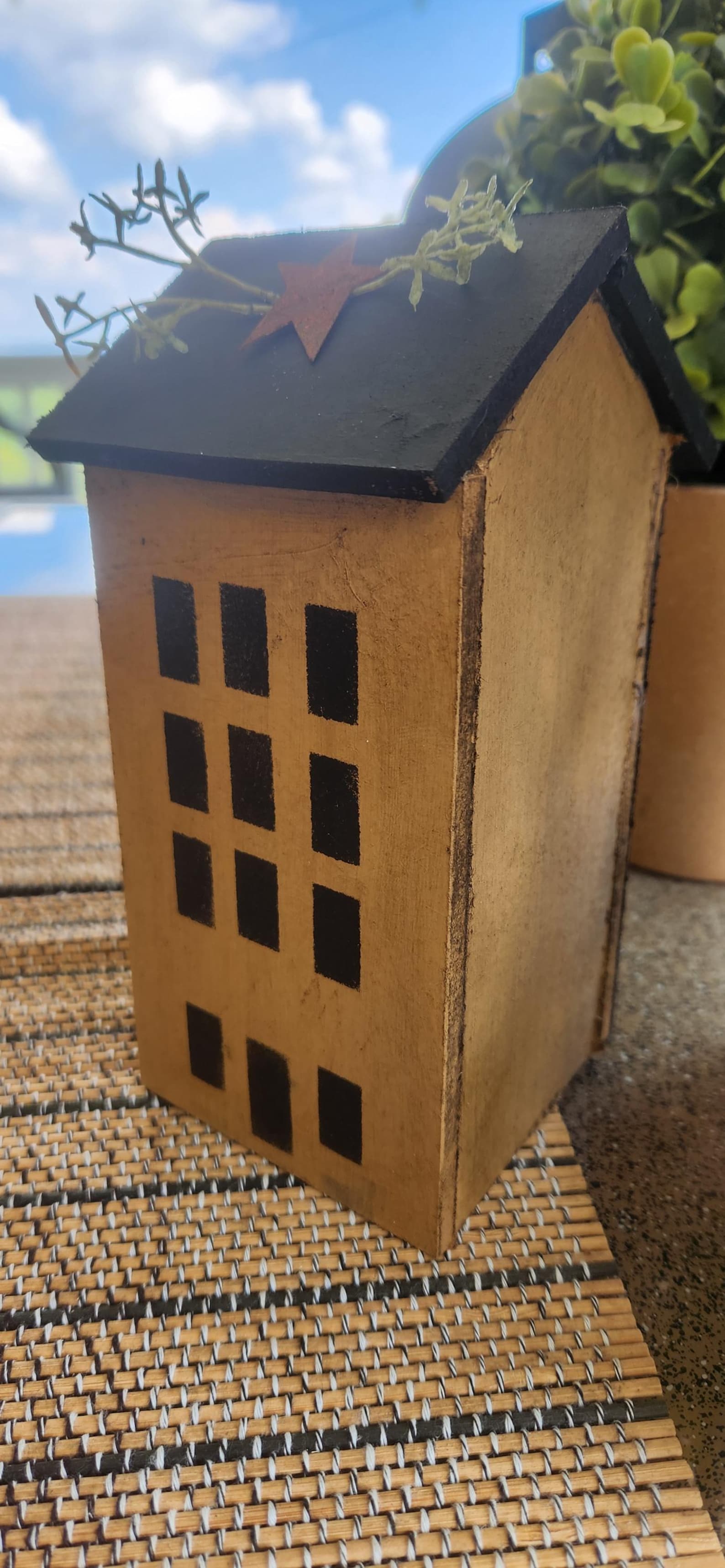 Primitive Saltbox House: Rustic Shelf Decor (8 Inches Tall - Etsy