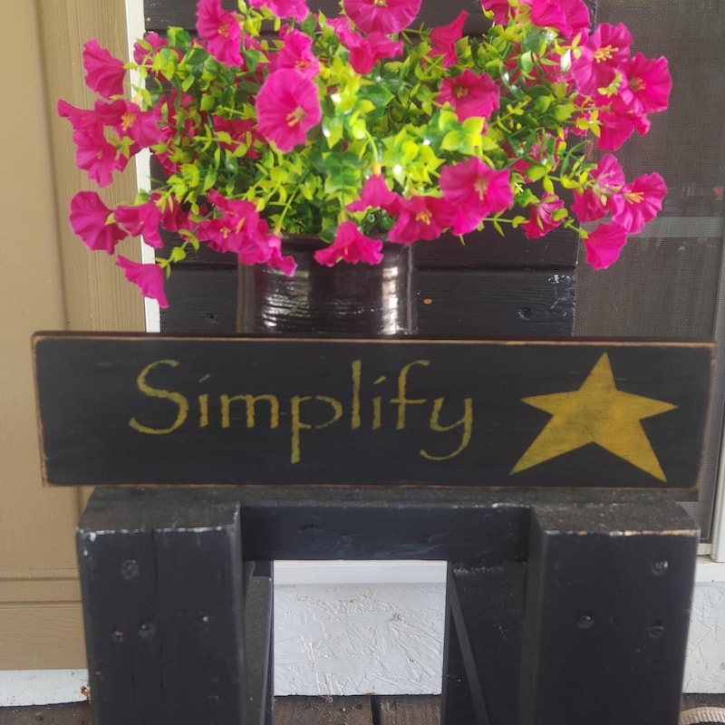 Simplify Sign - Etsy