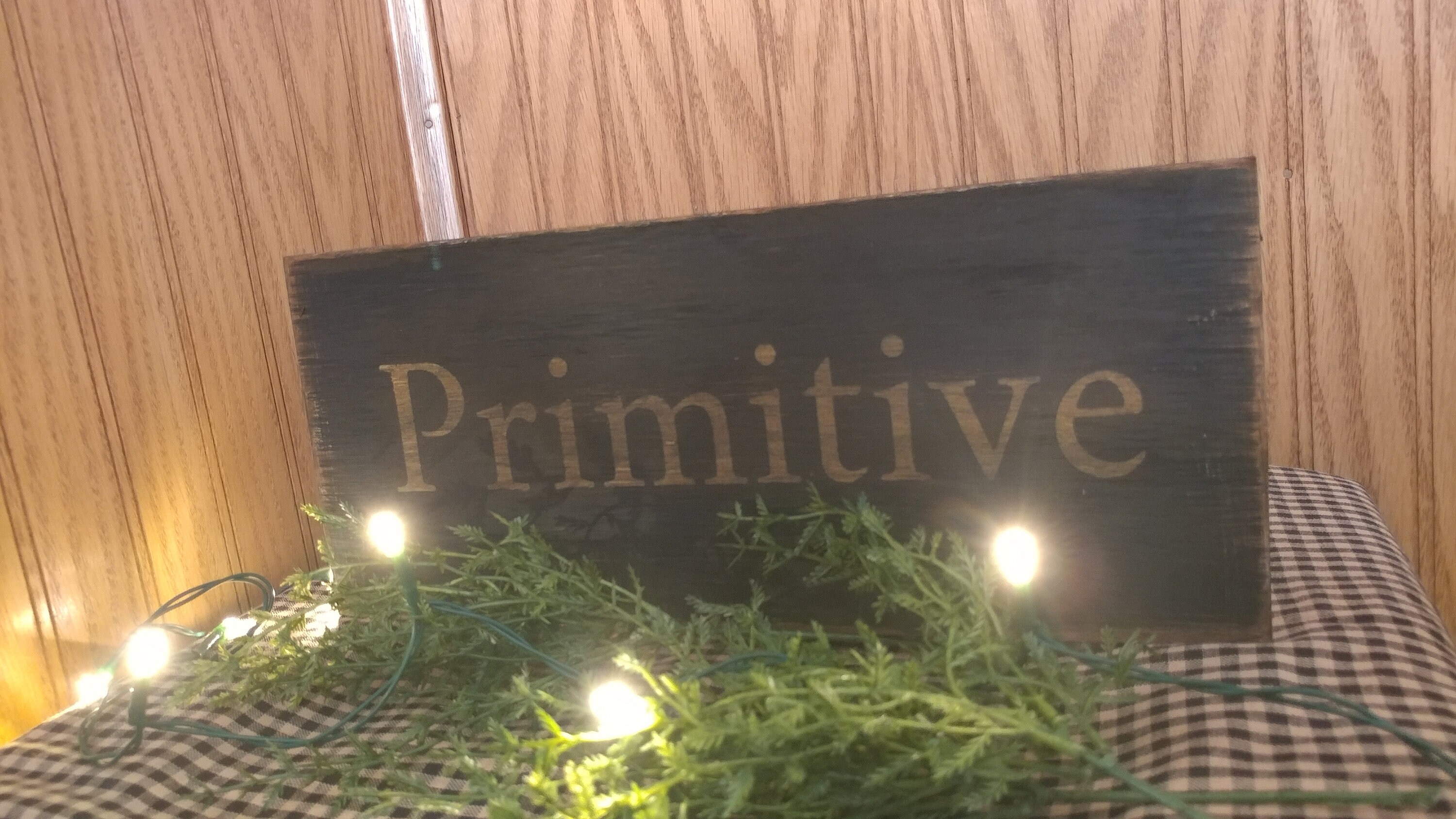 Primitive Wood Shelf Sitter Sign' Tuck, Distressed, Black - Etsy