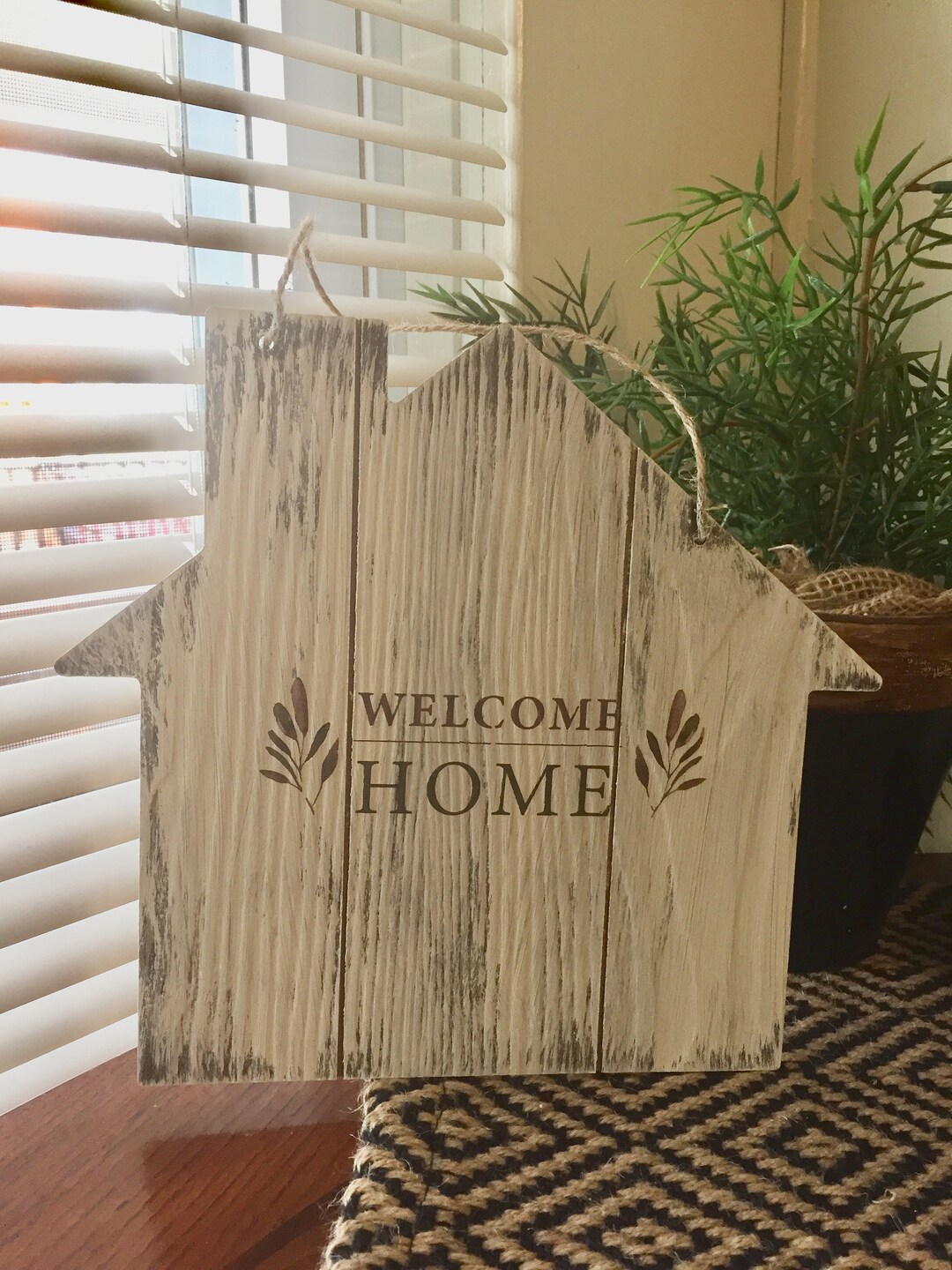 Welcome Home Wood Sign - Etsy