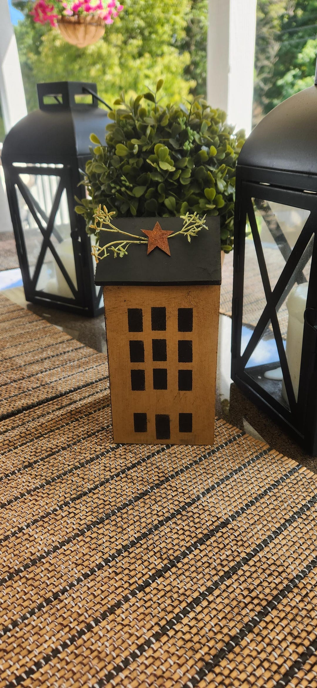 Primitive Saltbox House: Rustic Shelf Decor (8 Inches Tall - Etsy