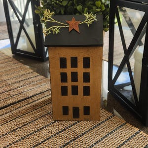 Primitive Saltbox House: Rustic Shelf Decor (8 Inches Tall - Etsy