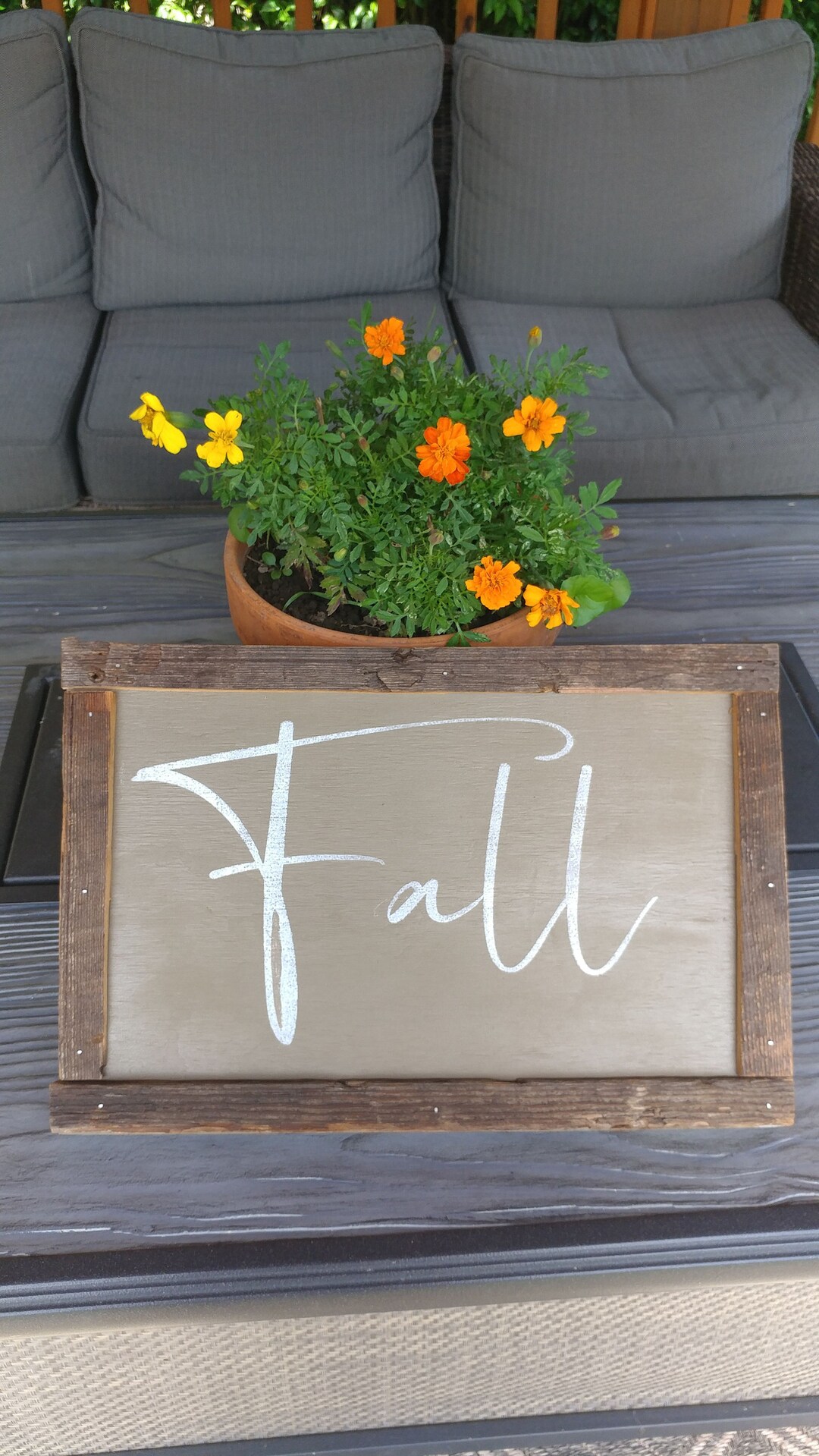 Wood Fall Sign, Barnwood Frame, Rustic, Country - Etsy