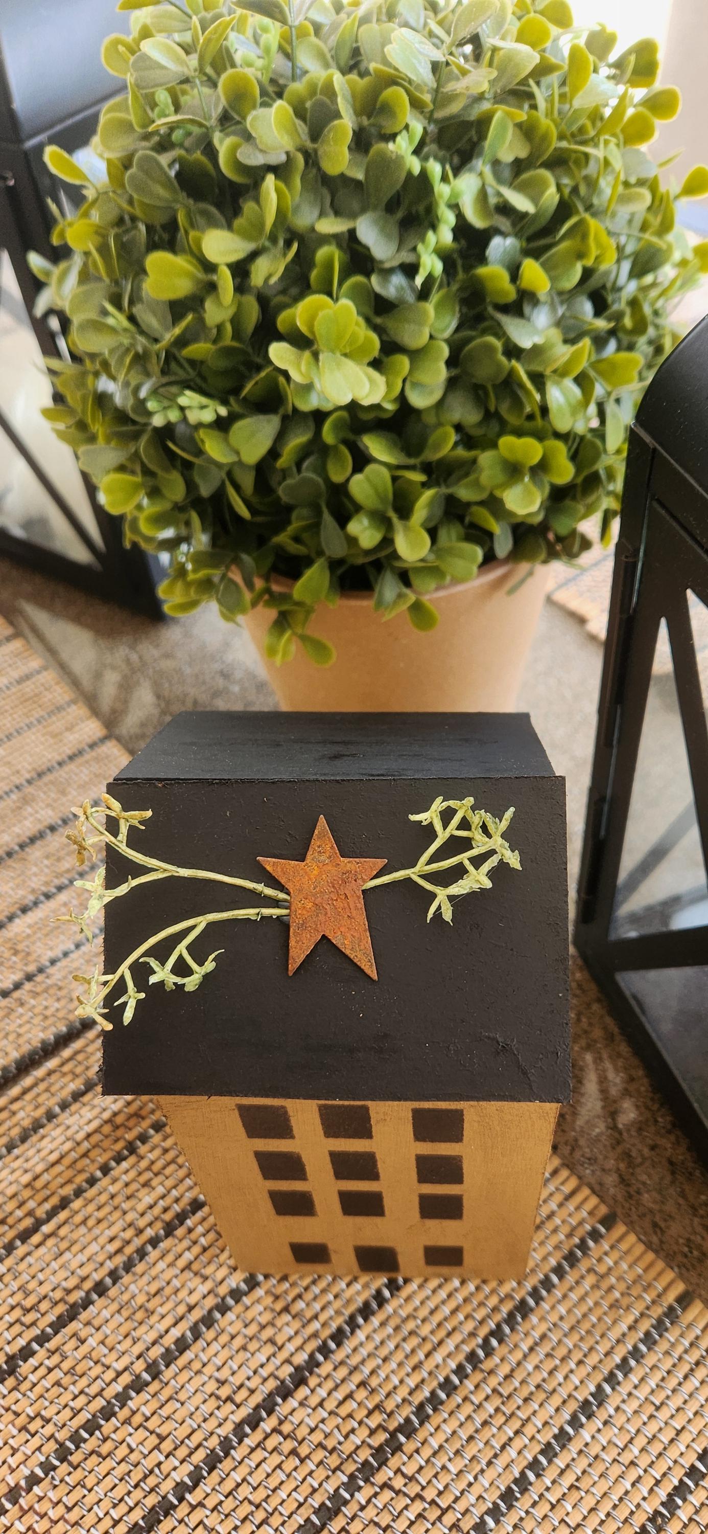 Primitive Saltbox House: Rustic Shelf Decor (8 Inches Tall - Etsy
