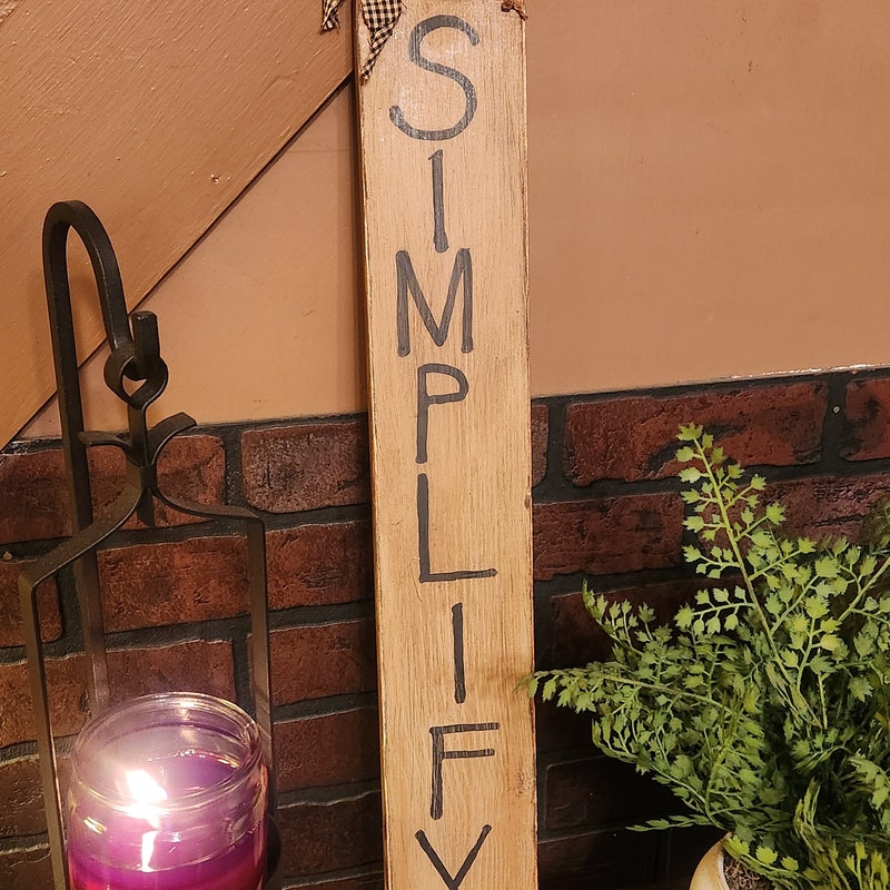 Simplify Sign - Etsy