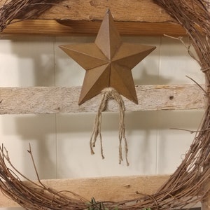 Wood Slat Metal Star Country Decor, Wall Hanger - Etsy