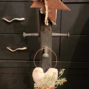 Primitive Hearts, Rustic, Pegboard Hangers, Primitive Decor - Etsy