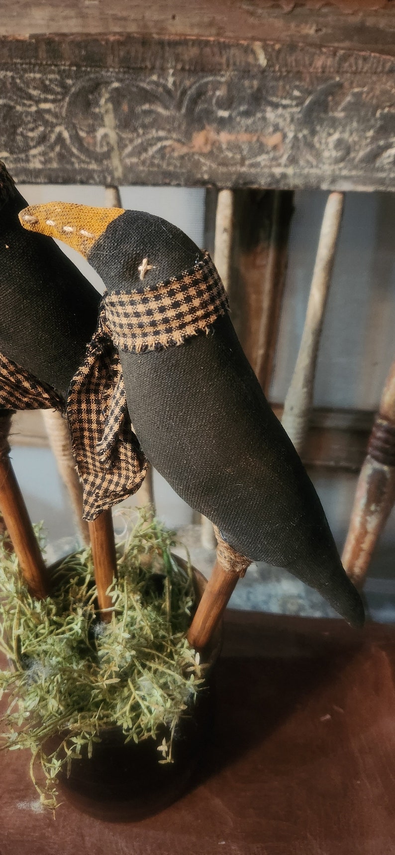 Primitive Crows on Stick - Etsy