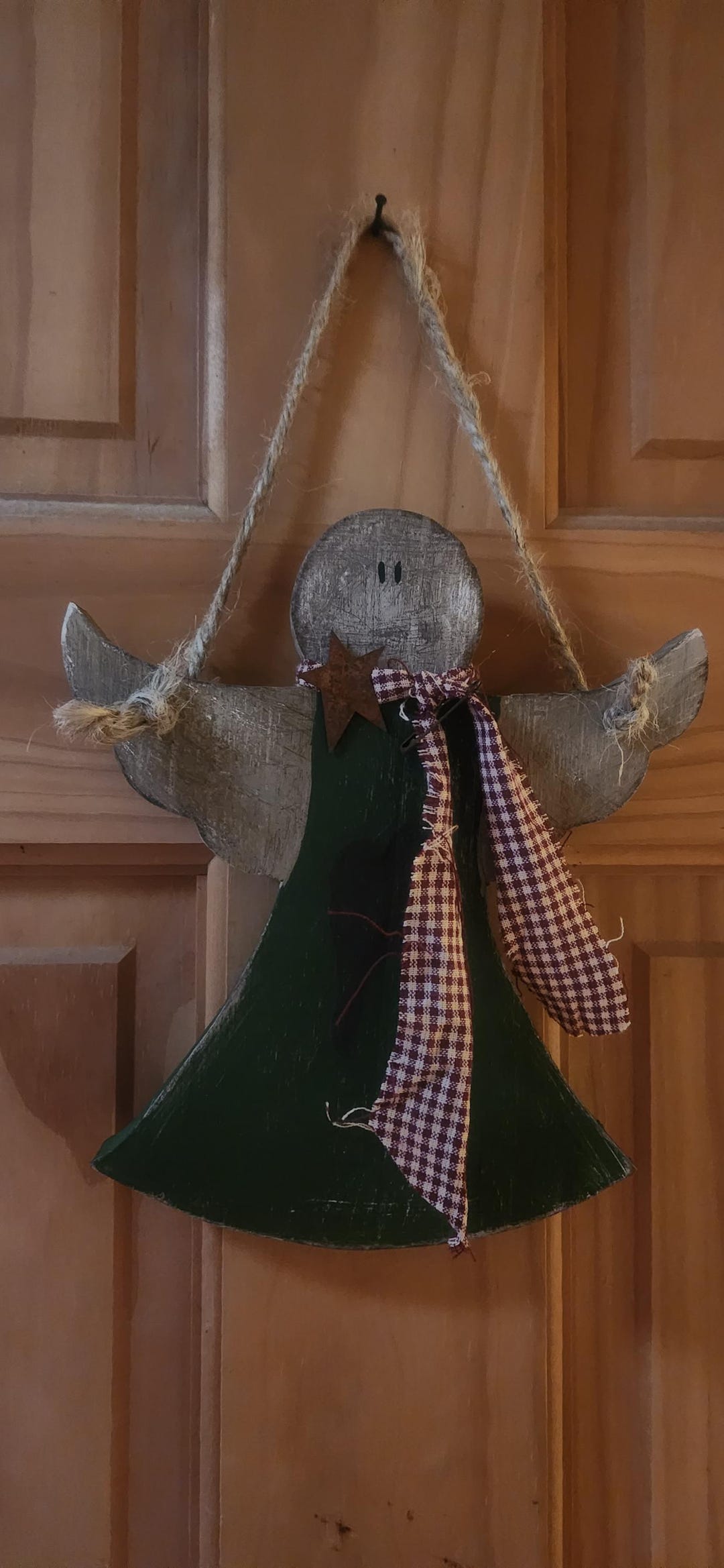 Angel Hanger, Wood Angel, Country Decor - Etsy