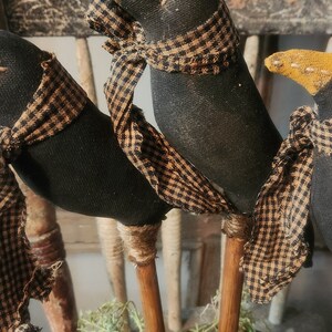 Primitive Crows on Stick - Etsy