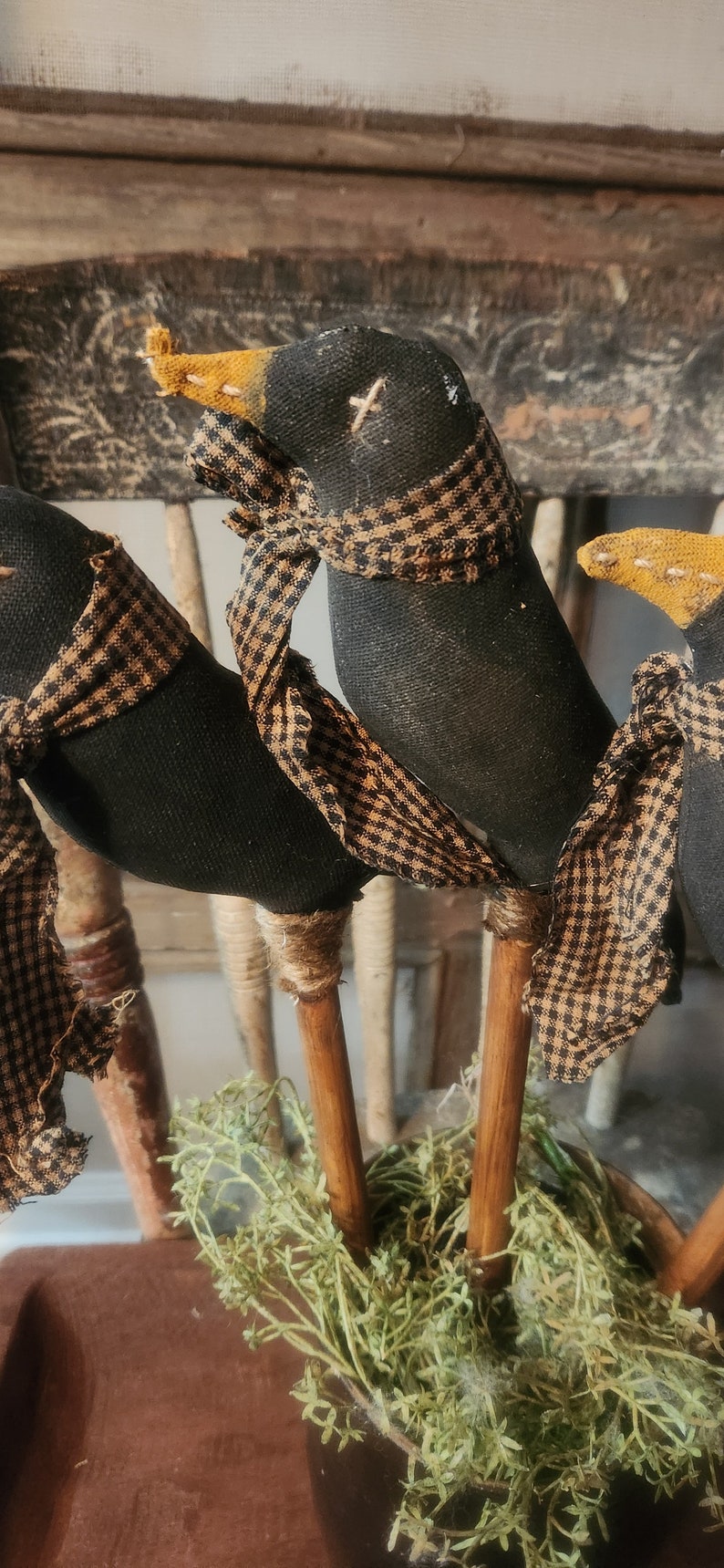 Primitive Crows on Stick - Etsy