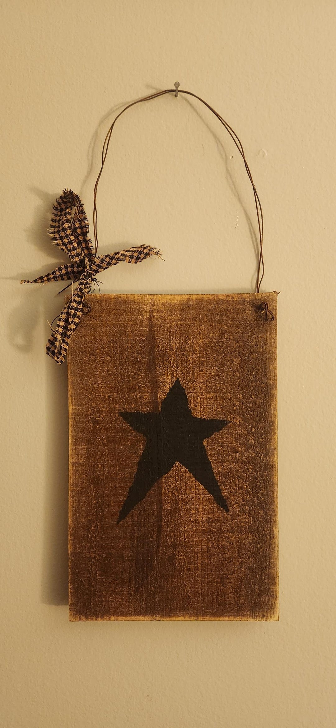 Primitive Wood Star Wall Decor, Primitive Star, Rustic Decor - Etsy