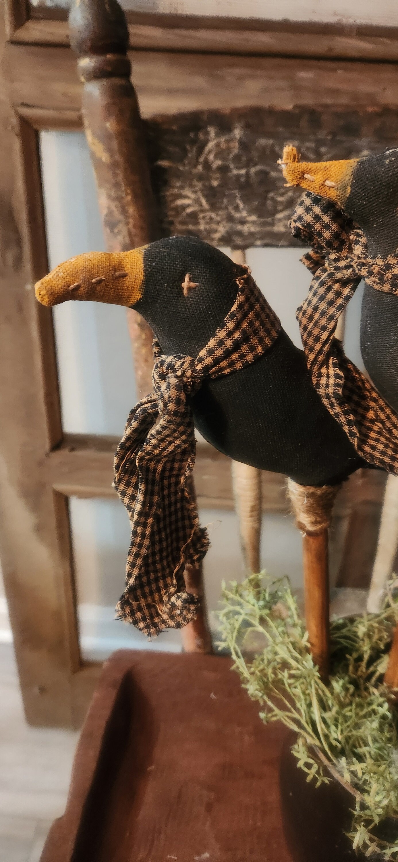 Primitive Crows on Stick - Etsy