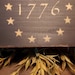 Primitive Colonial 1776 Wood Sign, Tuck, Tier Tray Decor - Etsy