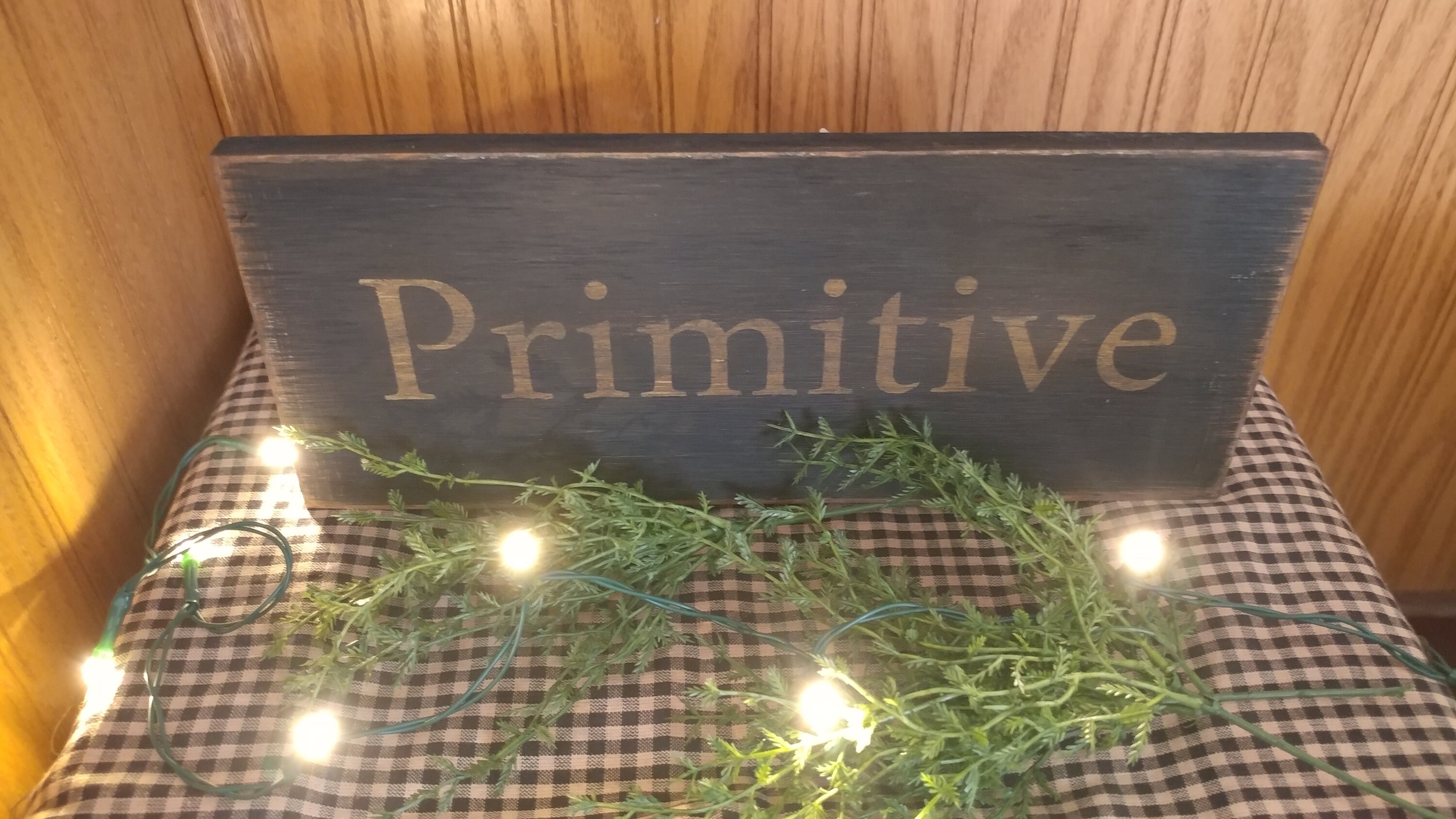 Primitive Wood Shelf Sitter Sign' Tuck, Distressed, Black - Etsy