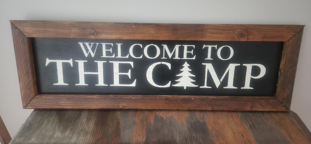 Wood Camp Sign, Rustic Wood Sign, Camp Decor, Camp Sign - Etsy