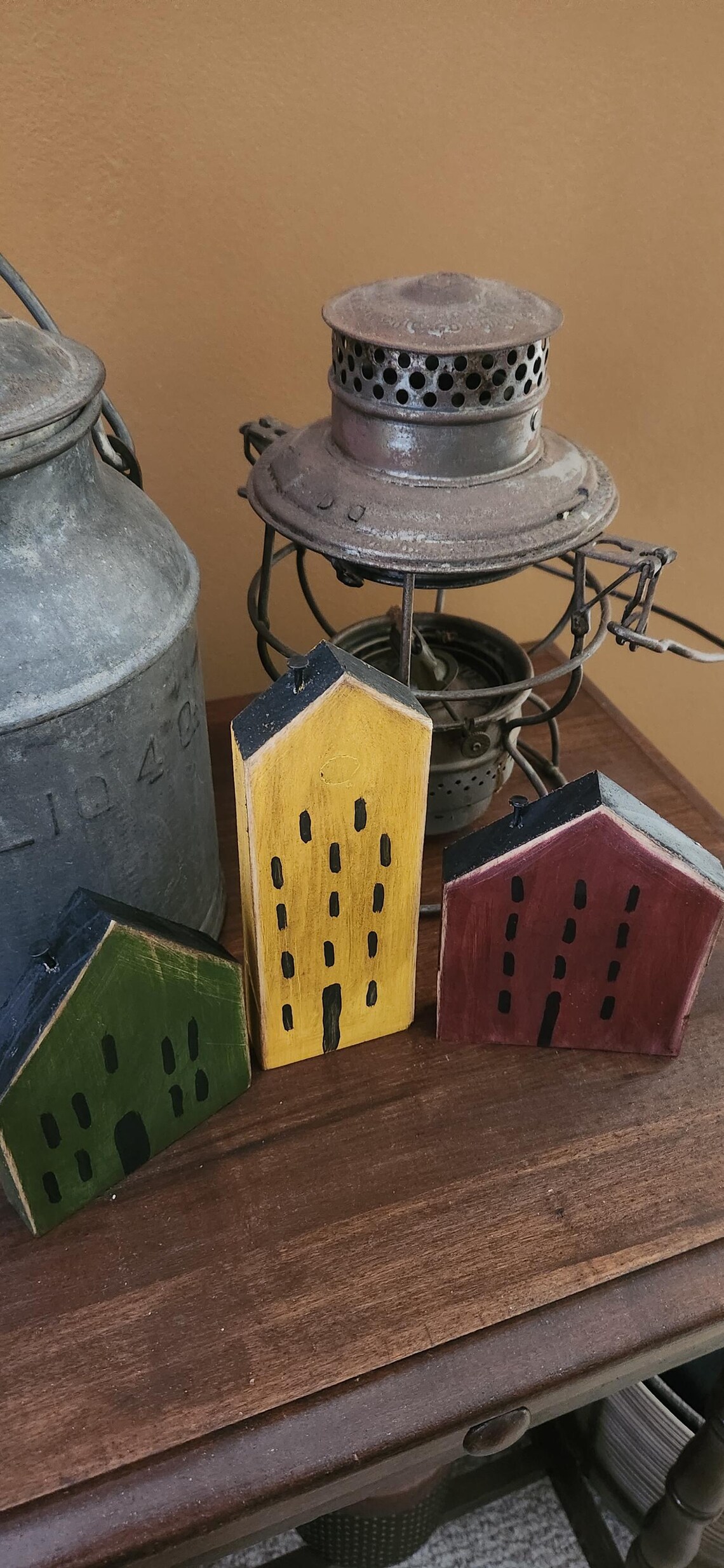Primitive Wood Saltbox Trio, Saltbox House Set of 3, Shelf Decor - Etsy