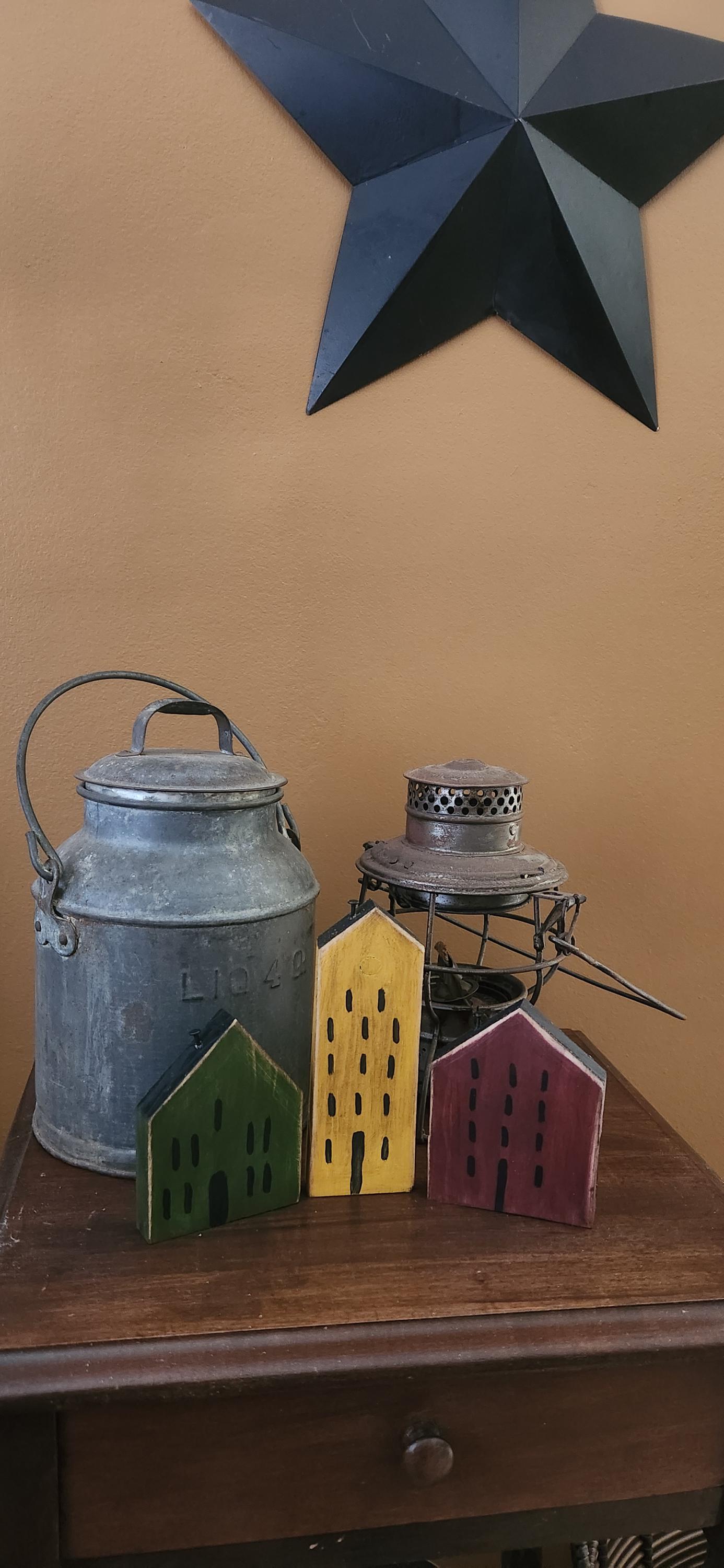 Primitive Wood Saltbox Trio, Saltbox House Set of 3, Shelf Decor - Etsy