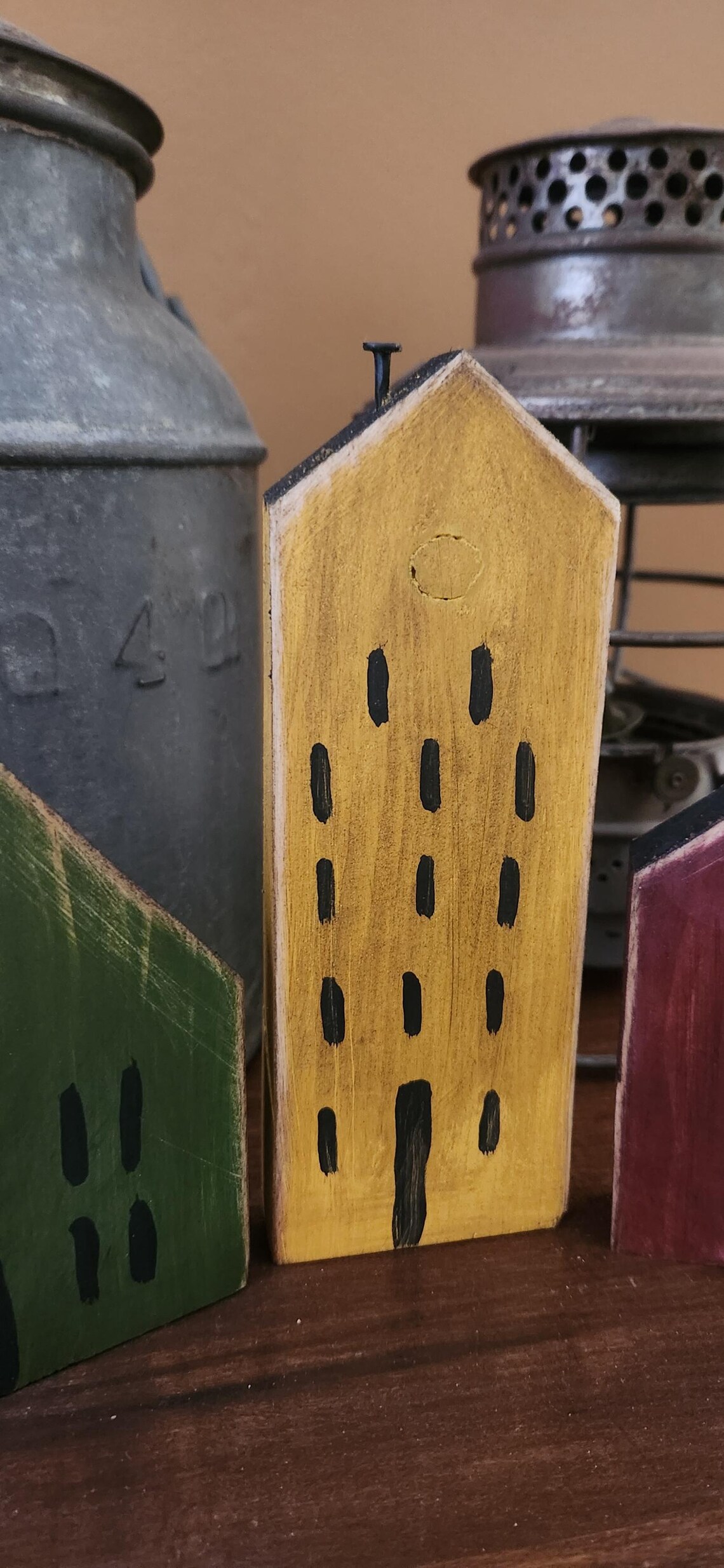 Primitive Wood Saltbox Trio, Saltbox House Set of 3, Shelf Decor - Etsy