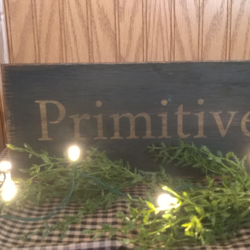 Wood Primitive Sign - Etsy