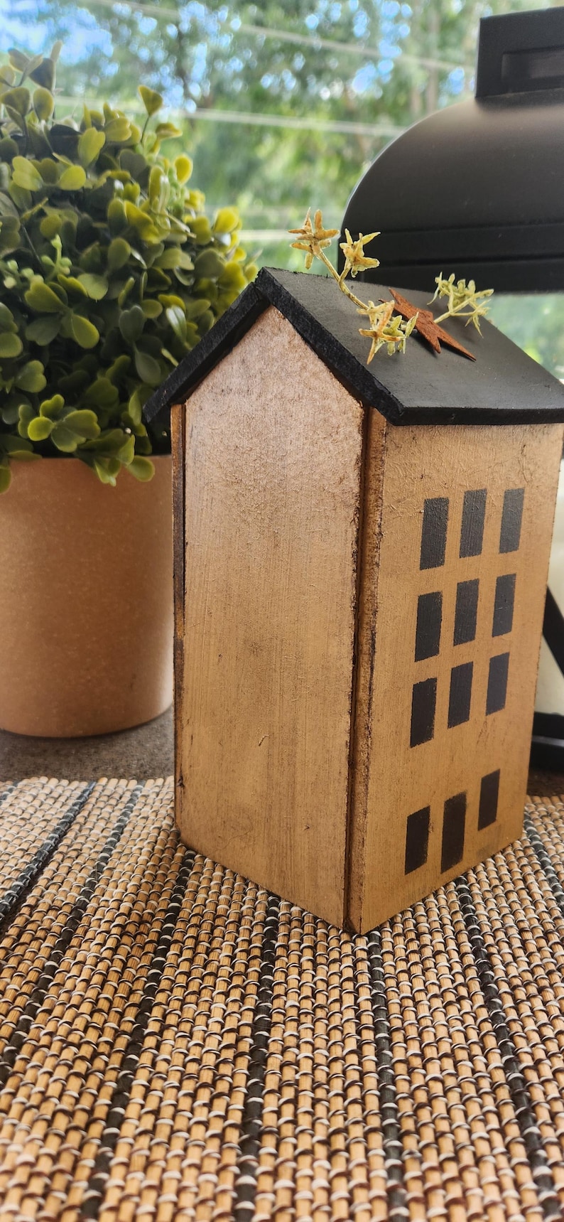 Primitive Saltbox House: Rustic Shelf Decor (8 Inches Tall - Etsy