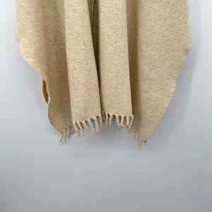 Vintage 70s Handmade Wool Poncho Cape Cardigan Top One Size Crochet ...