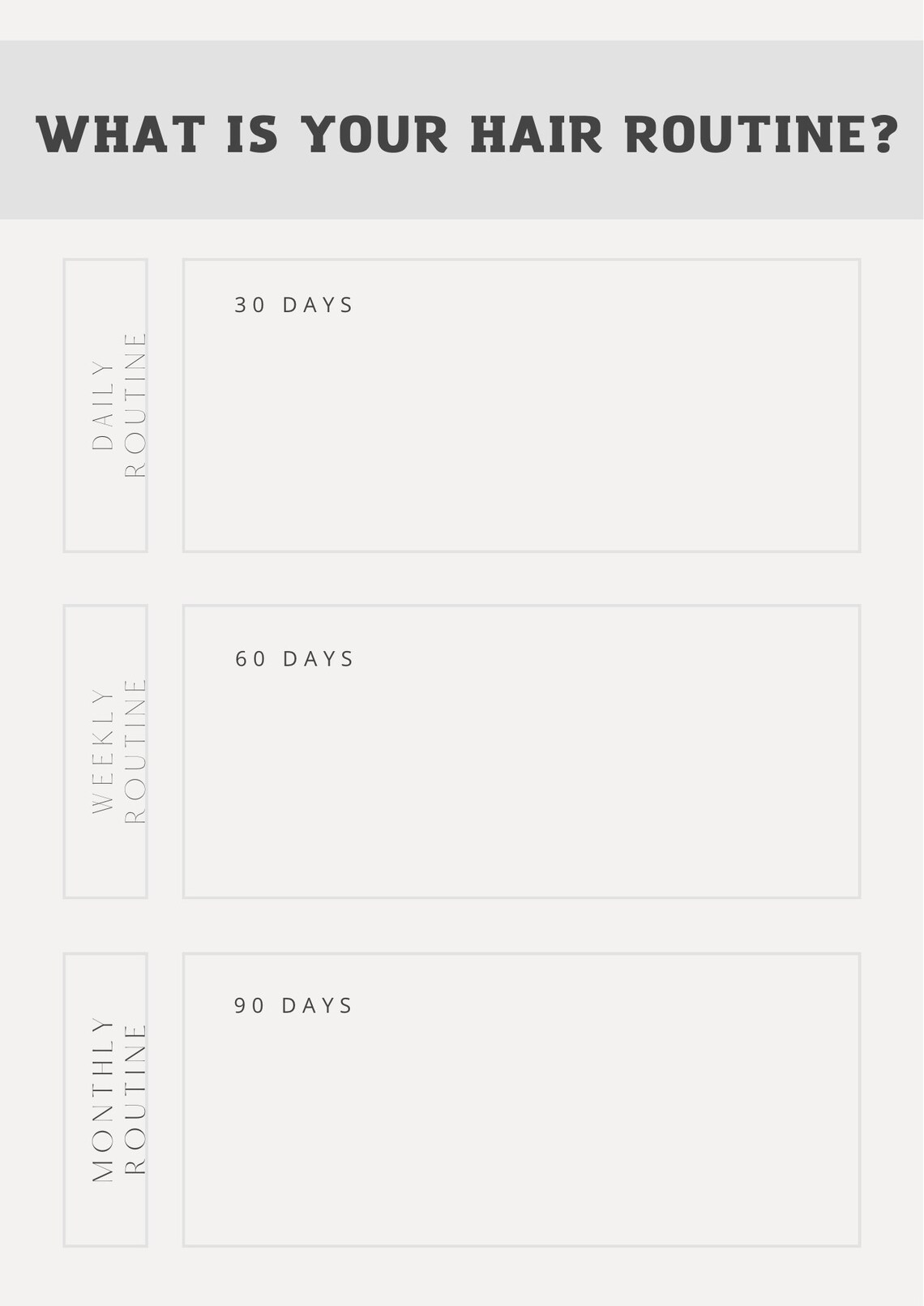 Hair Growth Goal Tracker Printables - Etsy